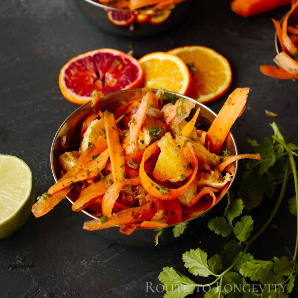Best Moroccan Carrot Salad - Route to Longevity