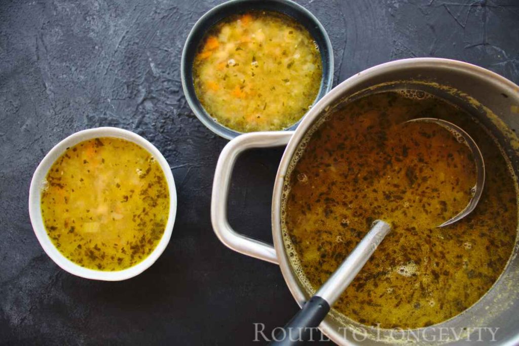 Revithia (Greek Chickpea Soup with Lemon) - Route to Longevity