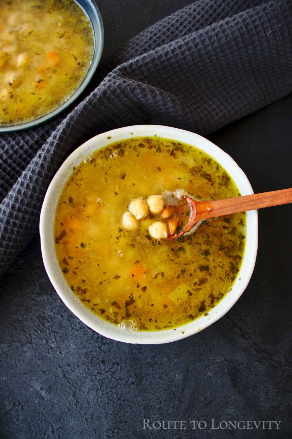 Revithia (Greek Chickpea Soup with Lemon) - Route to Longevity