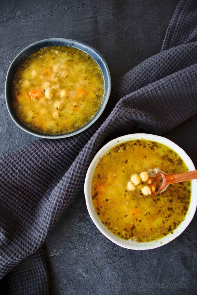 Revithia (Greek Chickpea Soup with Lemon) - Route to Longevity