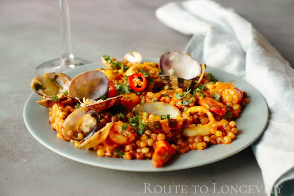 Fregola ai frutti di mare (Traditional Sardinian seafood Pasta) - Route ...