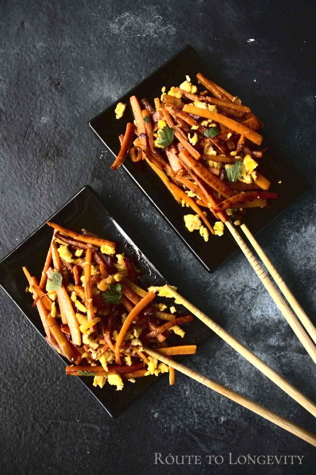 Japanese Ninjin Shirishiri - Okinawan fried carrot and egg - Route to ...