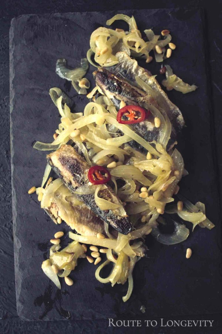 Sarde in Saor - Sweet and Sour Sardine Recipe - Route to Longevity