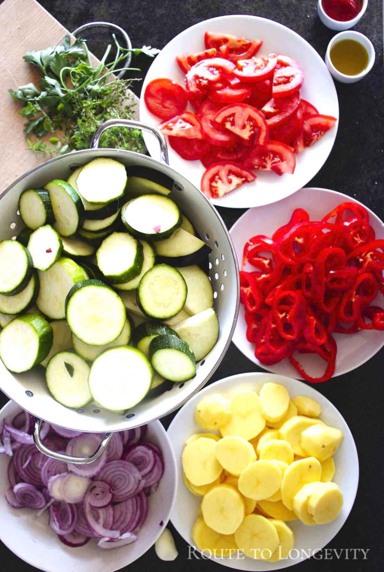 Briami or Briam: Traditional Greek Roasted Vegetables - Route to Longevity