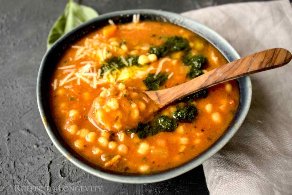 Sardinian Minestrone Soup - Blue Zone Staple - Route to Longevity