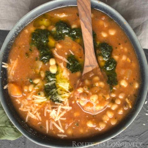 Sardinian Minestrone Soup - Blue Zone Staple - Route to Longevity