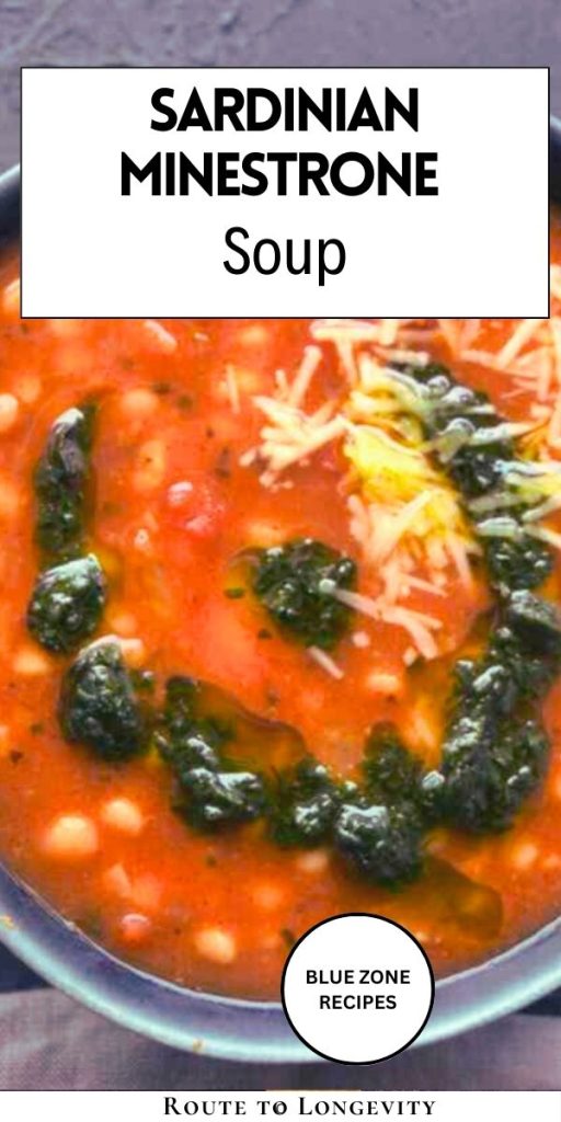 Sardinian Minestrone Soup - Blue Zone Staple - Route to Longevity