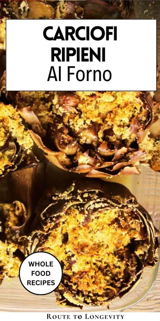 Carciofi Ripieni (Italian Stuffed Artichokes) - Route to Longevity