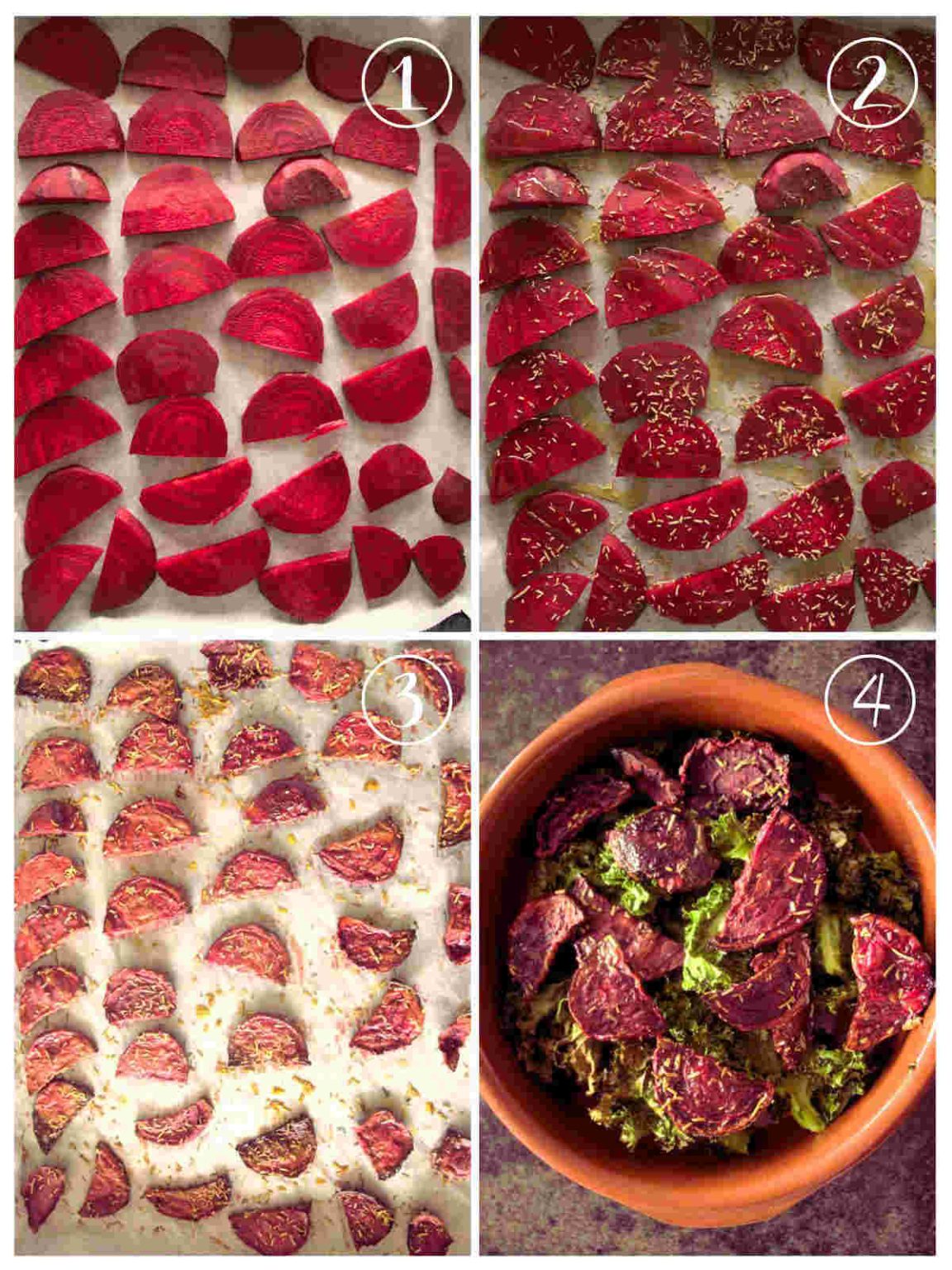 Roasted Beet Kale Salad with toasted Chickpeas - Route to Longevity