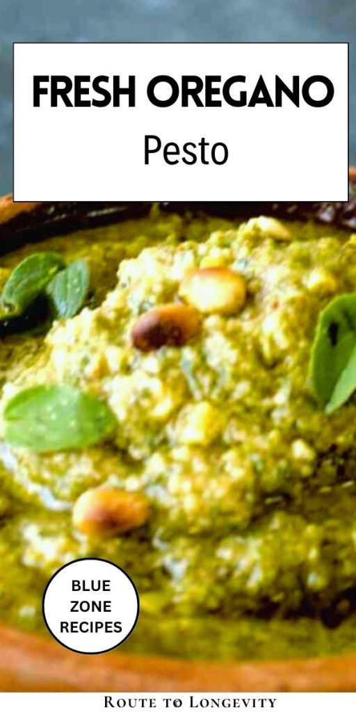 Fresh Oregano Pesto - Route to Longevity