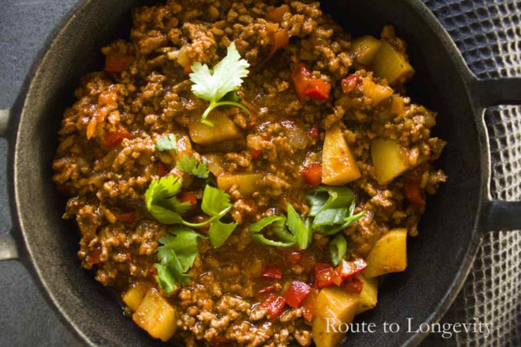 Authentic Mexican Picadillo con Papas - Route to Longevity