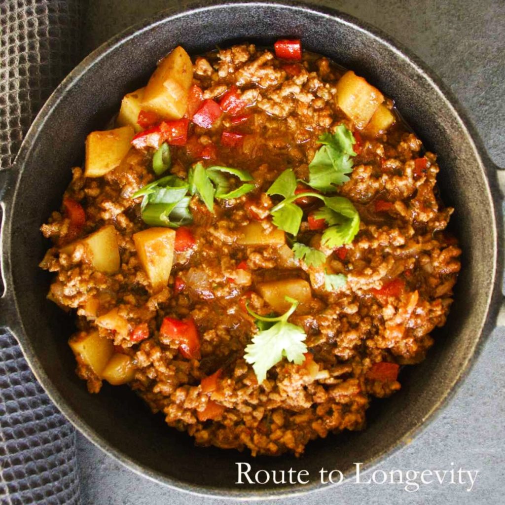 Authentic Mexican Picadillo con Papas - Route to Longevity