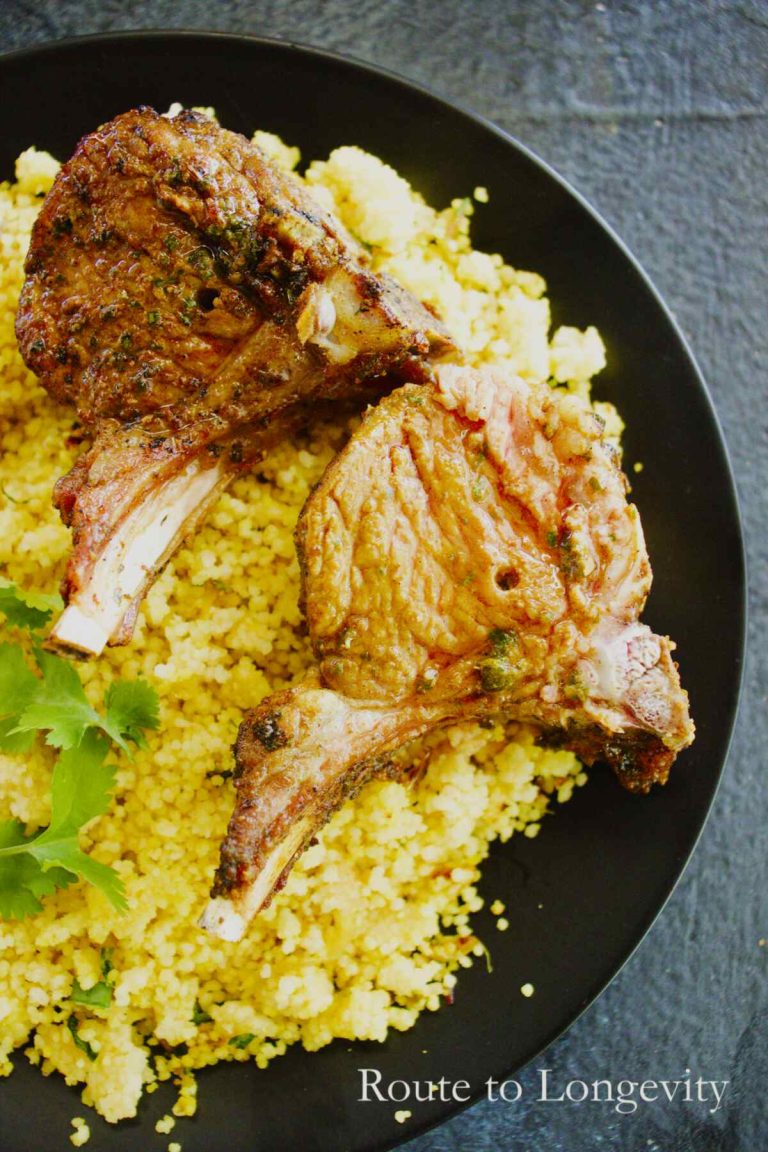 Moroccan Rack of Lamb with Couscous - Route to Longevity
